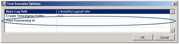 Running Post-Processing After a Test Completes